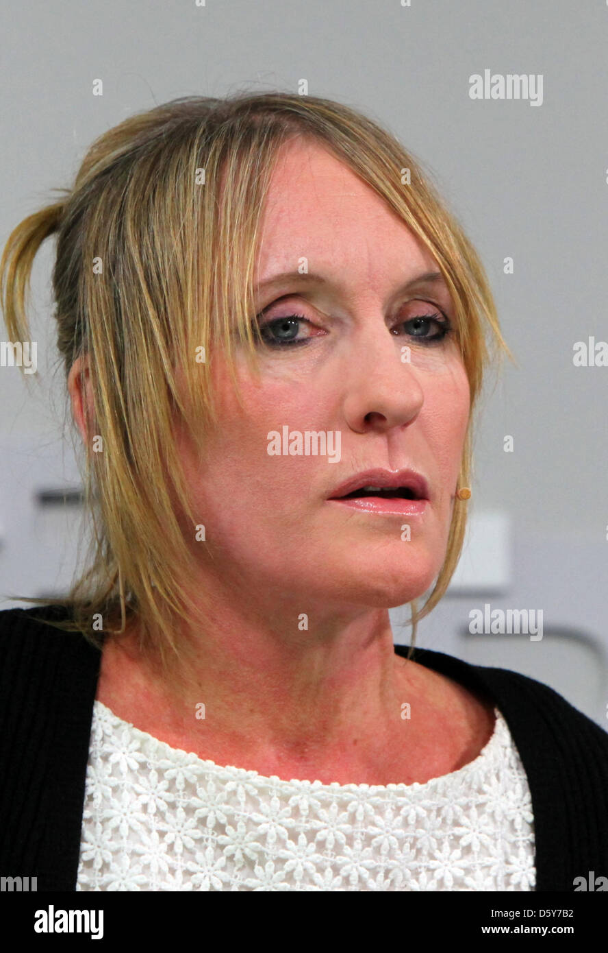 New Zealand author Sarah Quigley talks on the blue sofa about her nove ...