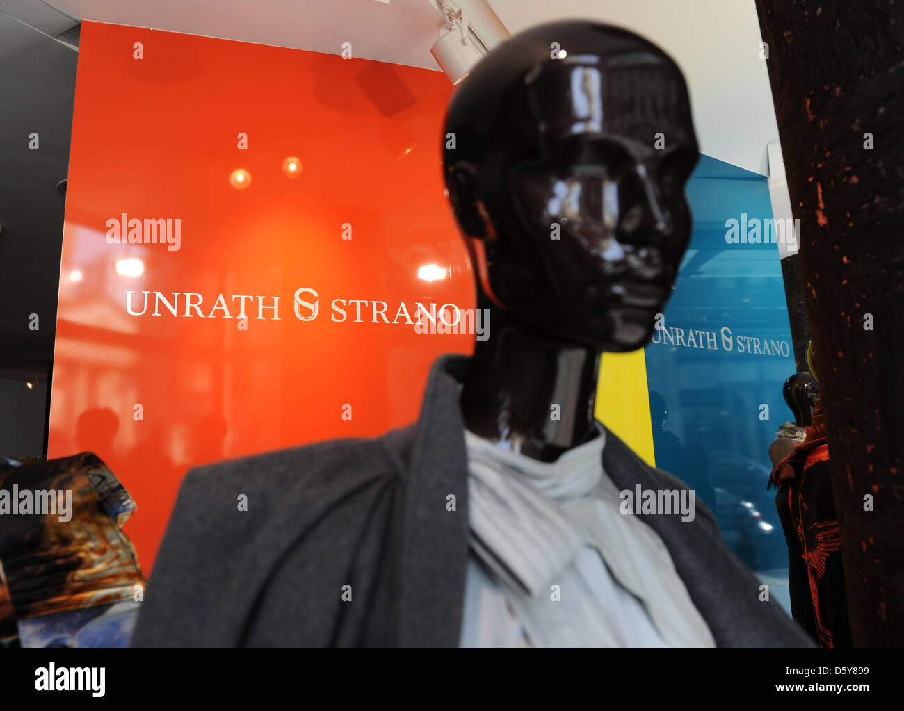 Shop window dummies are pictured at the flagship store of Unrath ...
