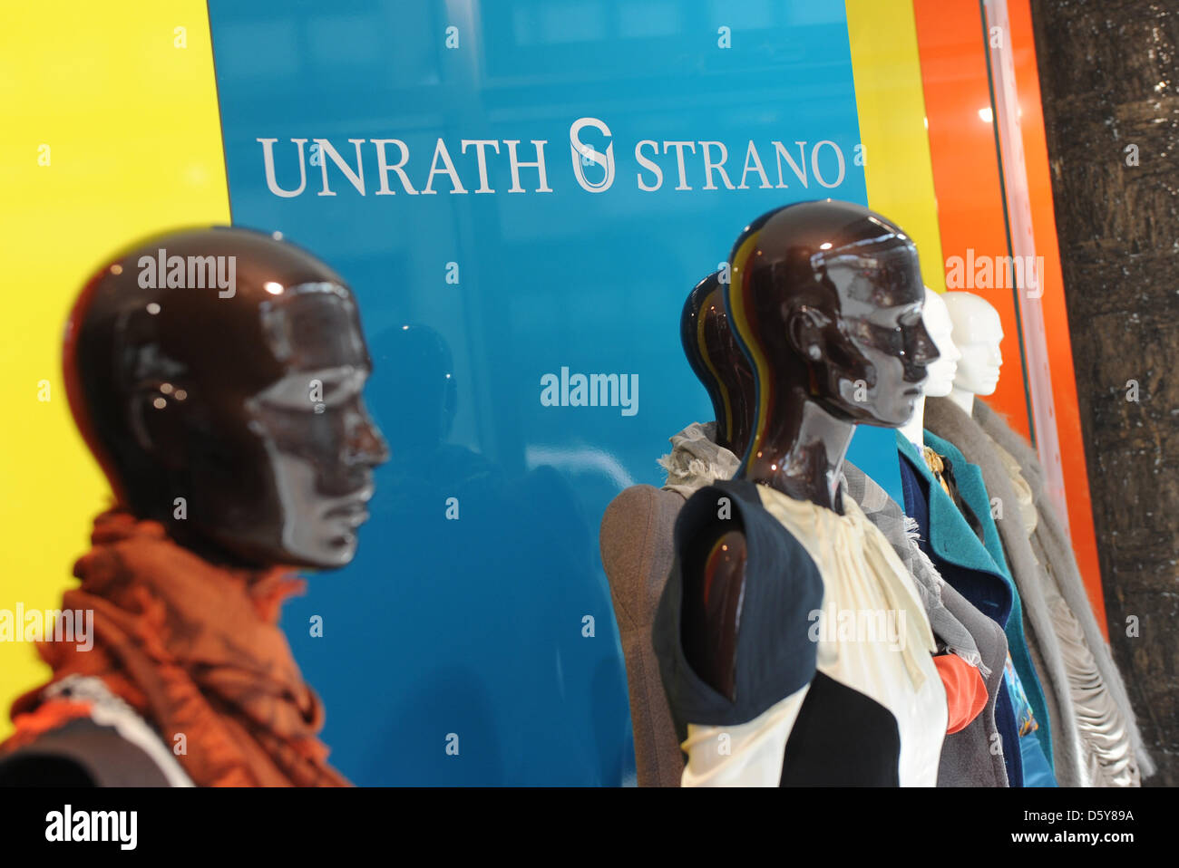 Shop window dummies are pictured at the flagship store of Unrath ...