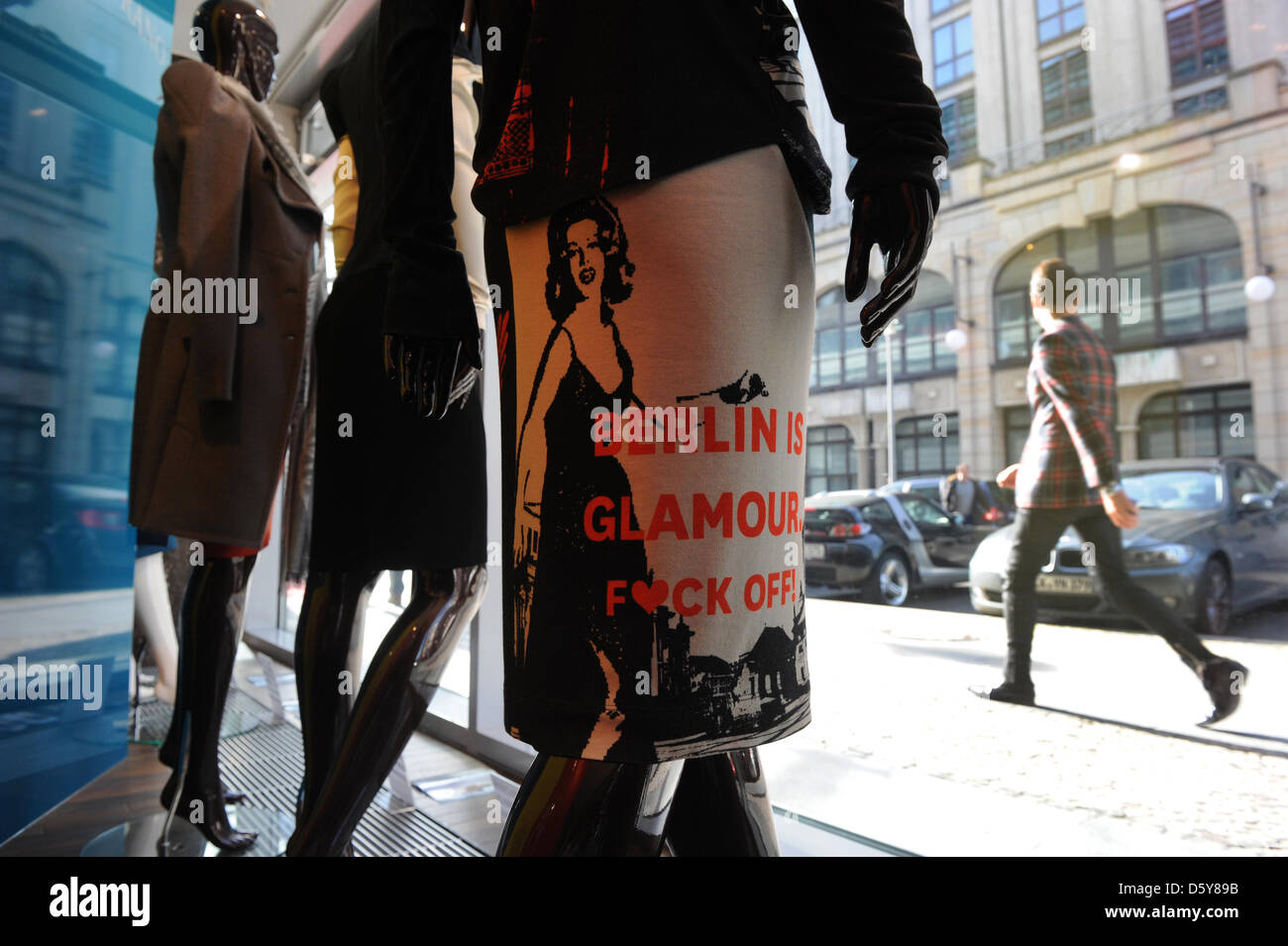 Shop window dummies are pictured at the flagship store of Unrath ...