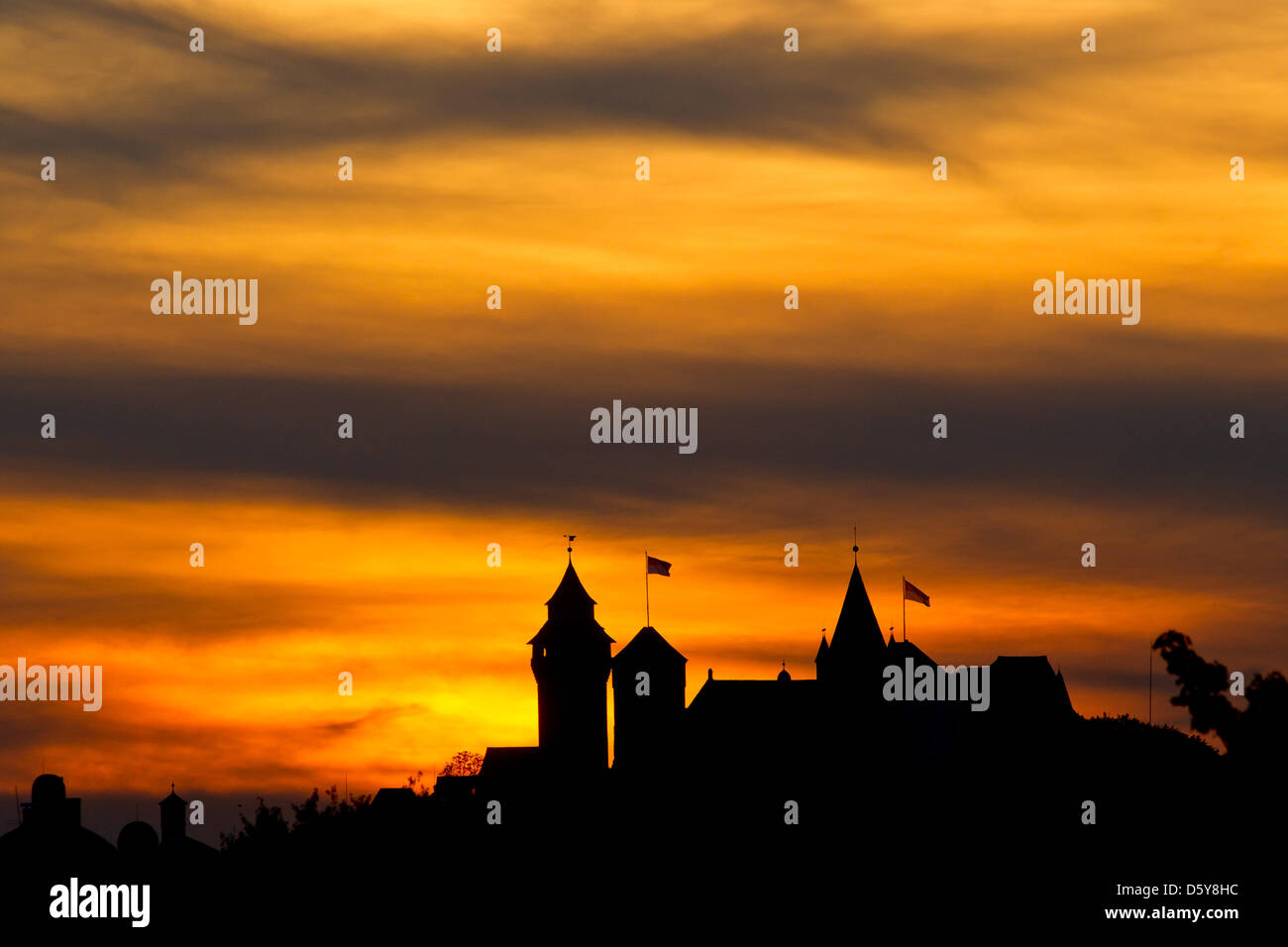 The Nuremburg Castle is pictured at sunset in Nuremberg, Germany, 17 ...