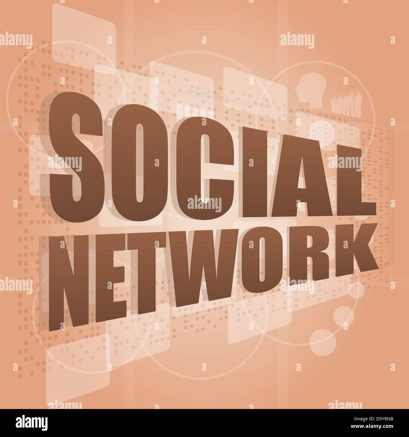 Social network word hi-res stock photography and images - Alamy