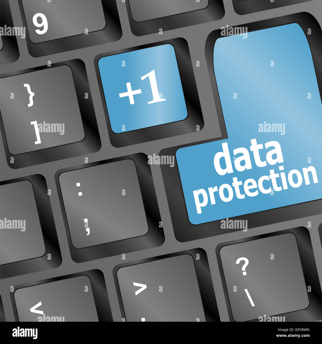 data protection button on the keyboard Stock Photo - Alamy