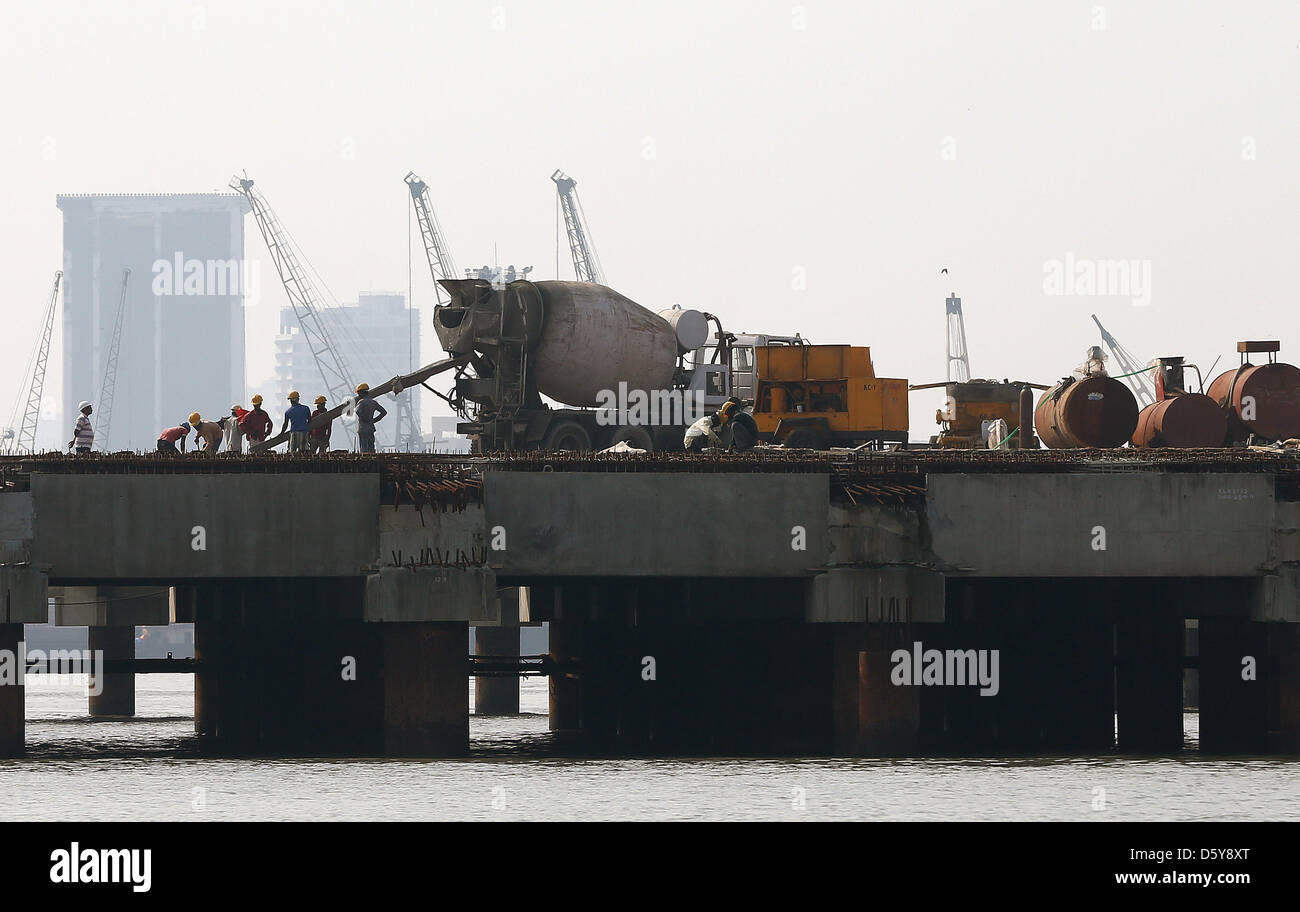 Parts of the port Mumbai Port Trust (MbPT) are pictured with a ...