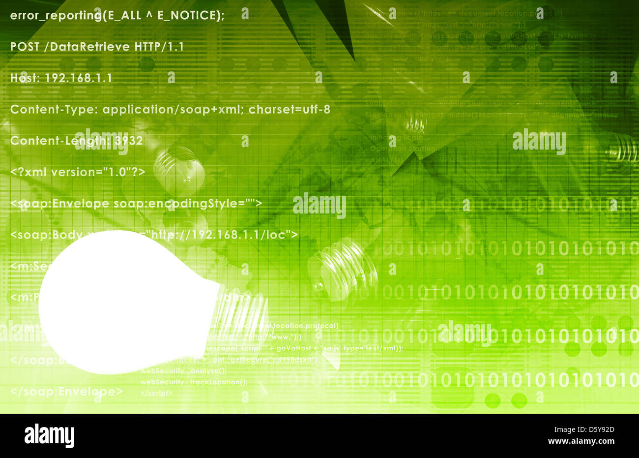 Science Technology Data as a Abstract Art Stock Photo - Alamy