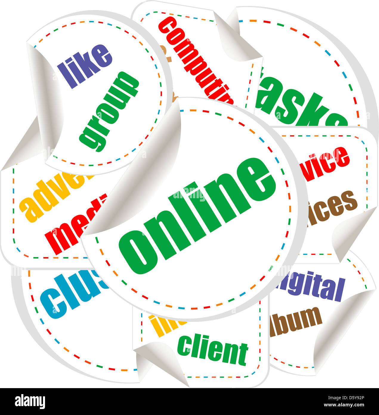 Business stickers hi-res stock photography and images - Alamy