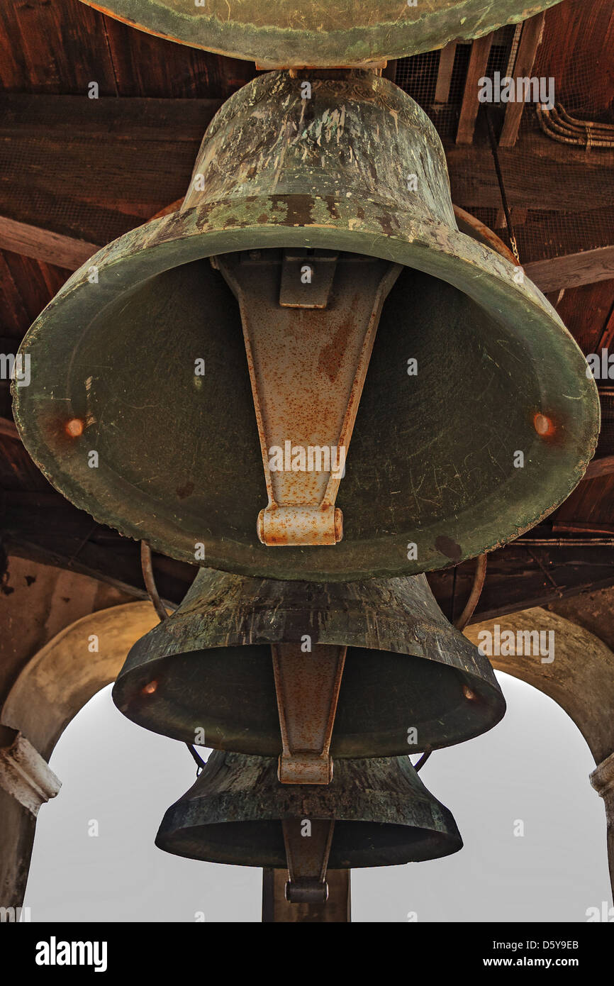 Bells In Tower Porec Croatia Stock Photo - Alamy