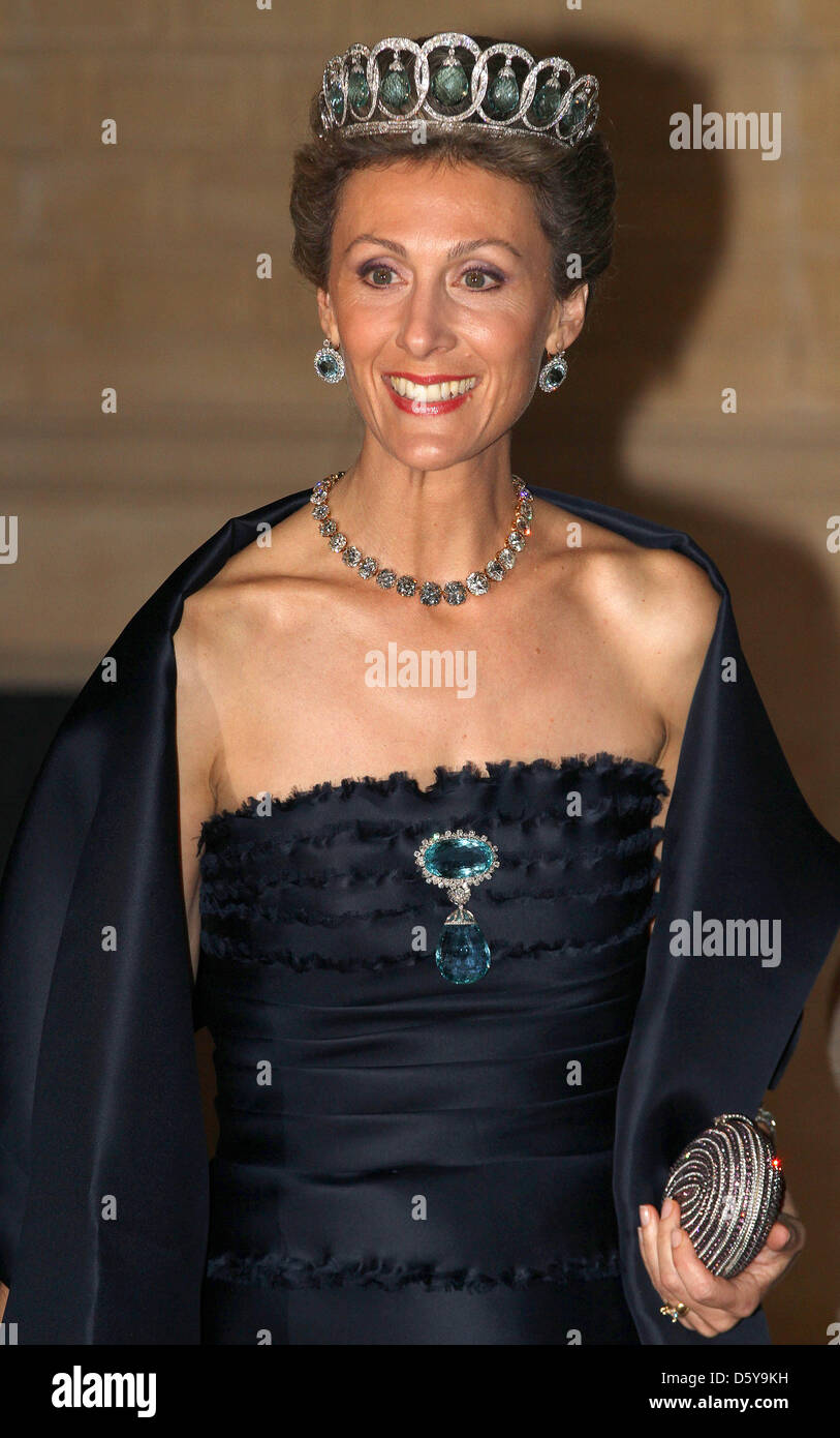 Princess Sibilla of Luxembourg arriving for the gala dinner on the ...