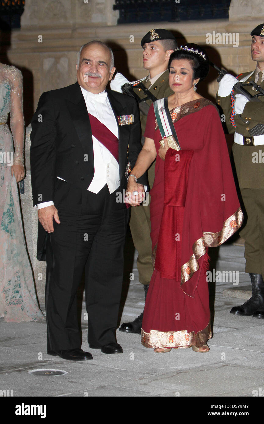 Prince Hassan and Princess Sarvath of Jordan arriving for the gala ...