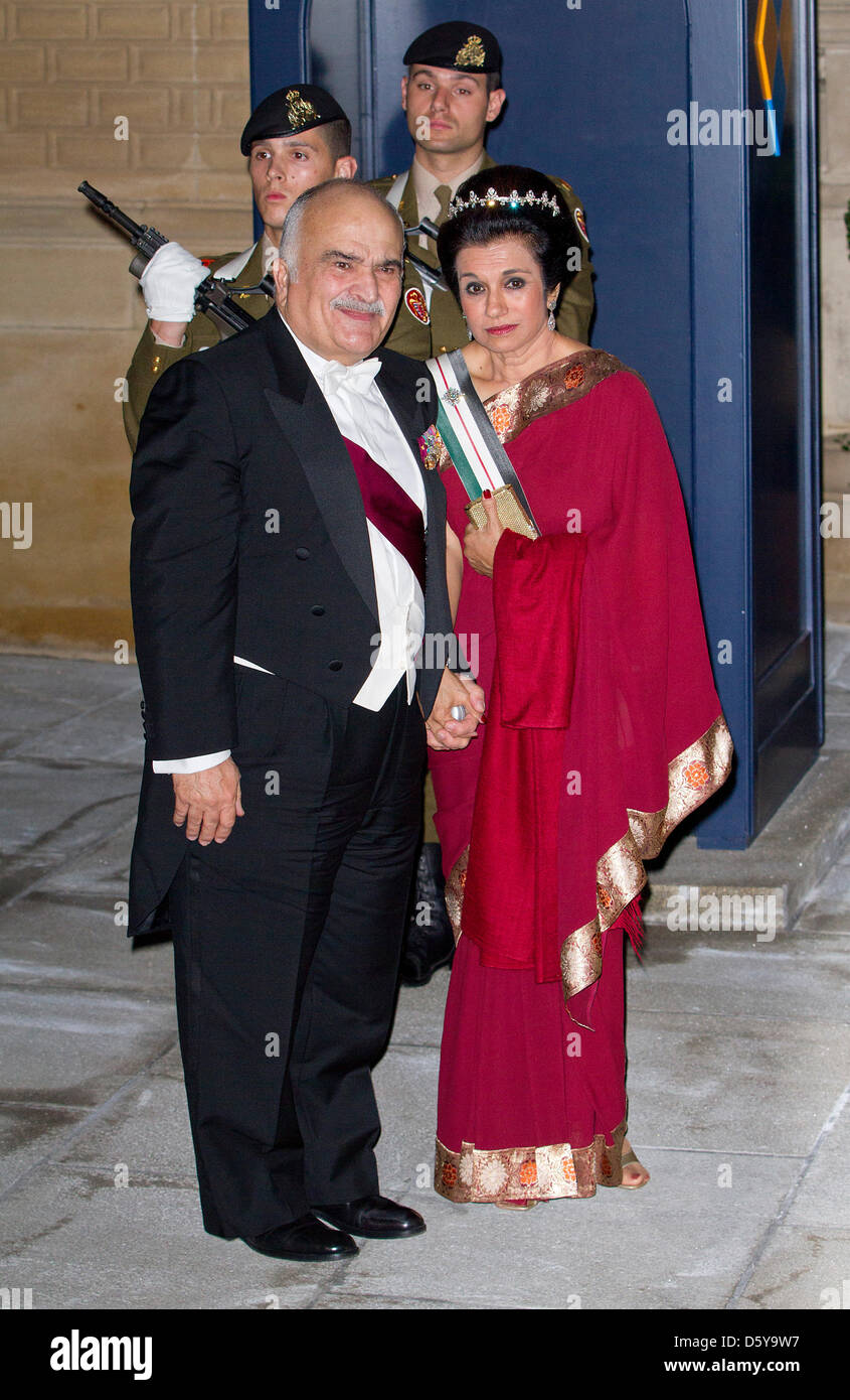 Prince Hassan and Princess Sarvath of Jordan arriving for the gala ...