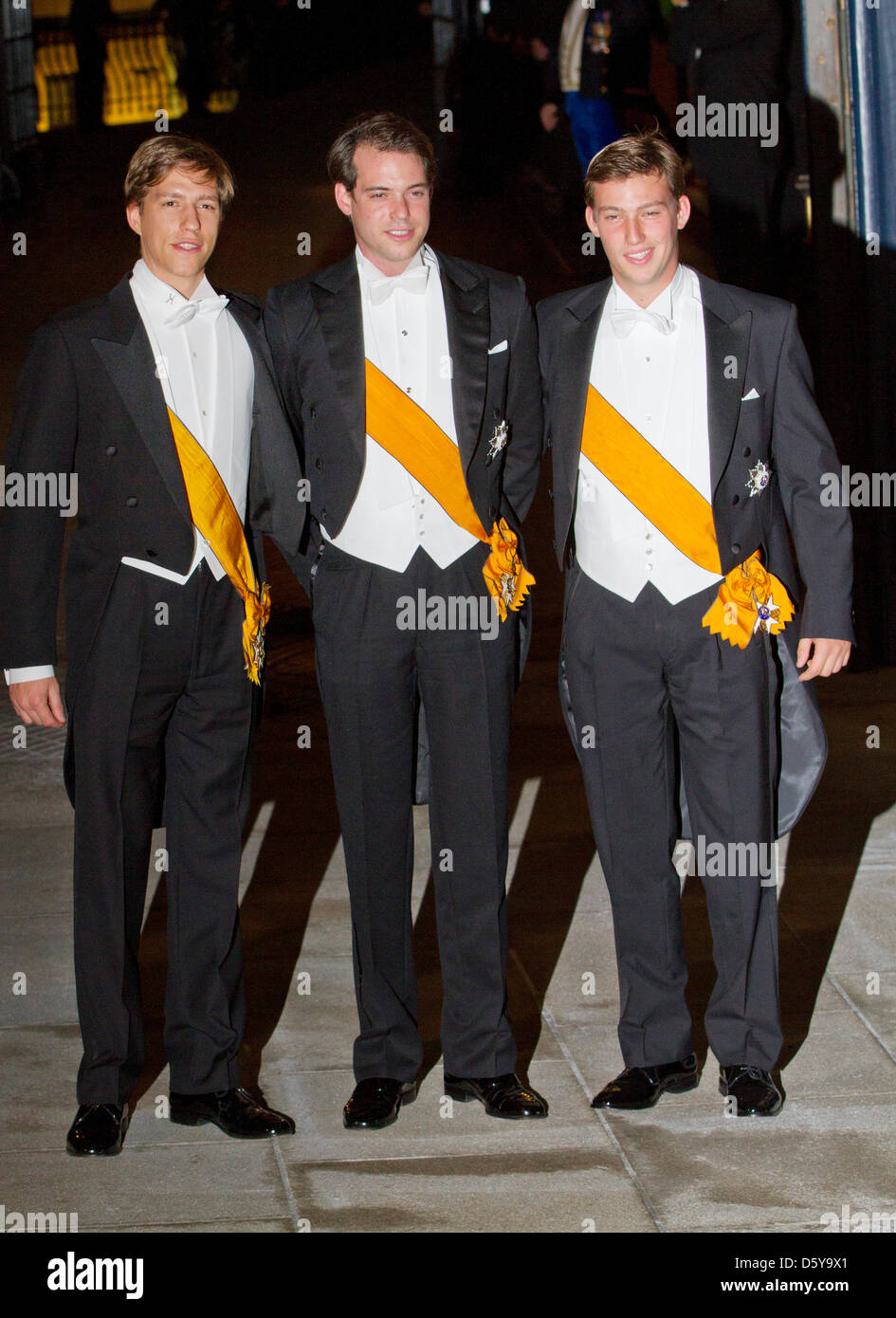 Prince Louis, Prince Felix and Prince Sebastien arriving for the gala ...