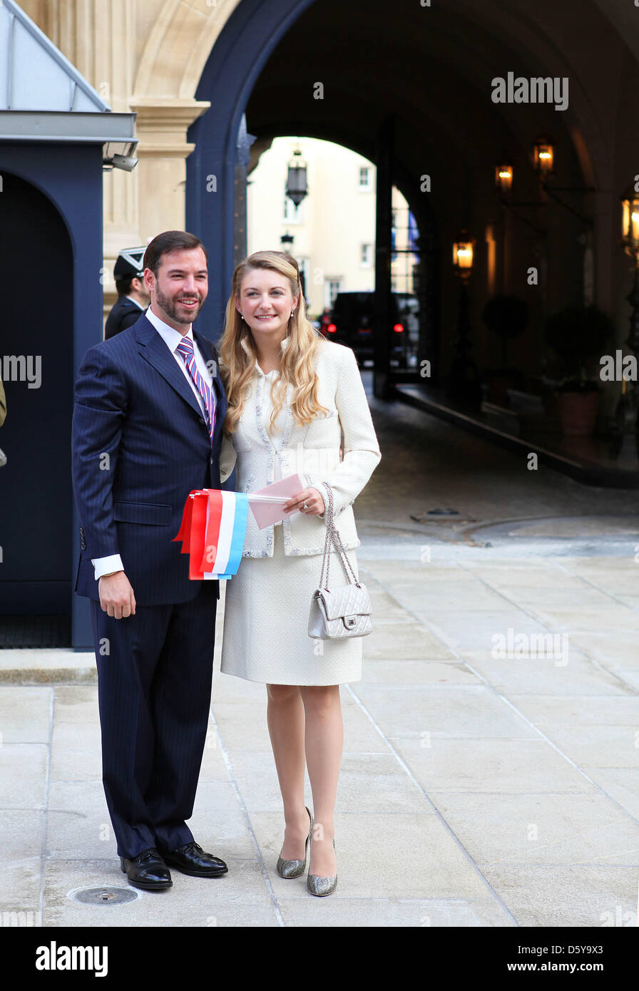 Prince Guillaume, Hereditary Grand Duke, Hereditary Grand Duchess Princess Stéphanie of ...