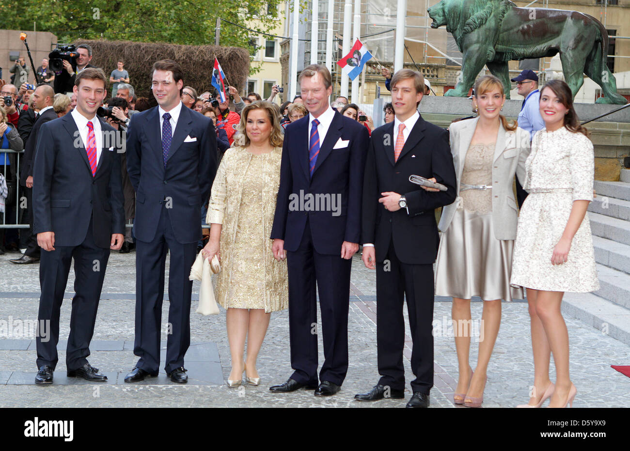 Prince Sebastian, Prince Felix, Grand Duchess Maria Teresa, Grand Duke ...