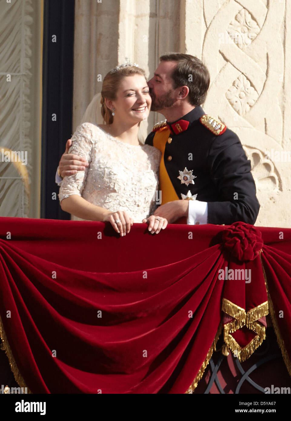 Just married: Prince Guillaume, the Hereditary Grand Duke of Luxembourg and Hereditary Grand ...
