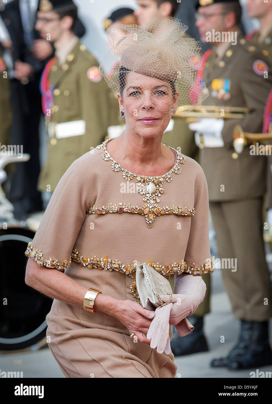 Princess Caroline of Hanover during the Wedding of Prince Guillaume ...