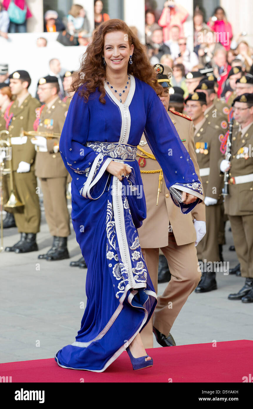 Princess Lalla Salma of Morroco during the Wedding of Prince Guillaume ...