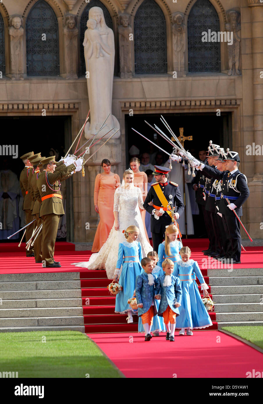 Prince Guillaume, Hereditary Grand Duke and Princess Stephanie, Hereditary Grand Duchess of ...