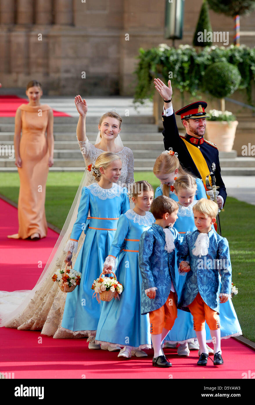 Prince Guillaume, Hereditary Grand Duke and Princess Stephanie, Hereditary Grand Duchess of ...