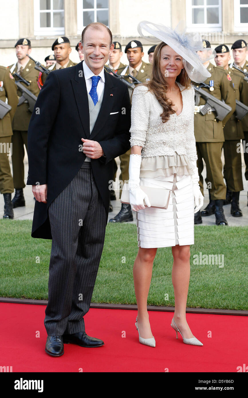Prince Kyrill of Bulgaria and Princess Miriam of Hungary during the ...