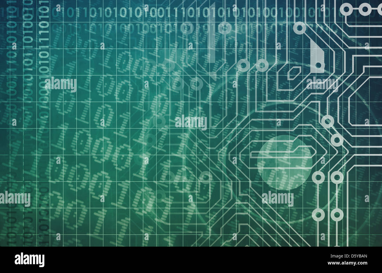 Innovation Through Technology Web and Data Art Stock Photo - Alamy