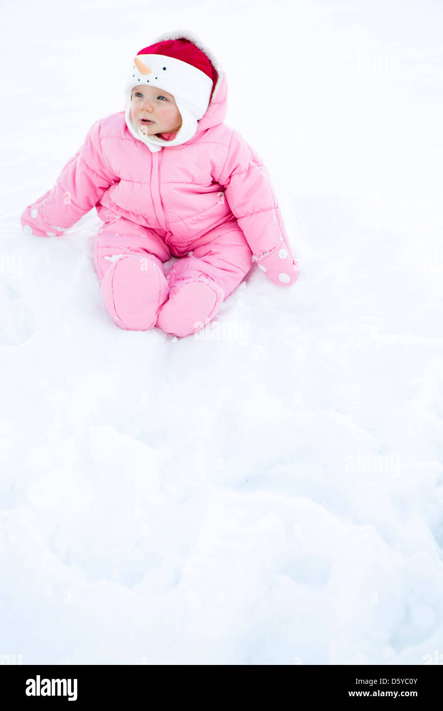 Baby In Snowsuit High Resolution Stock Photography and Images - Alamy