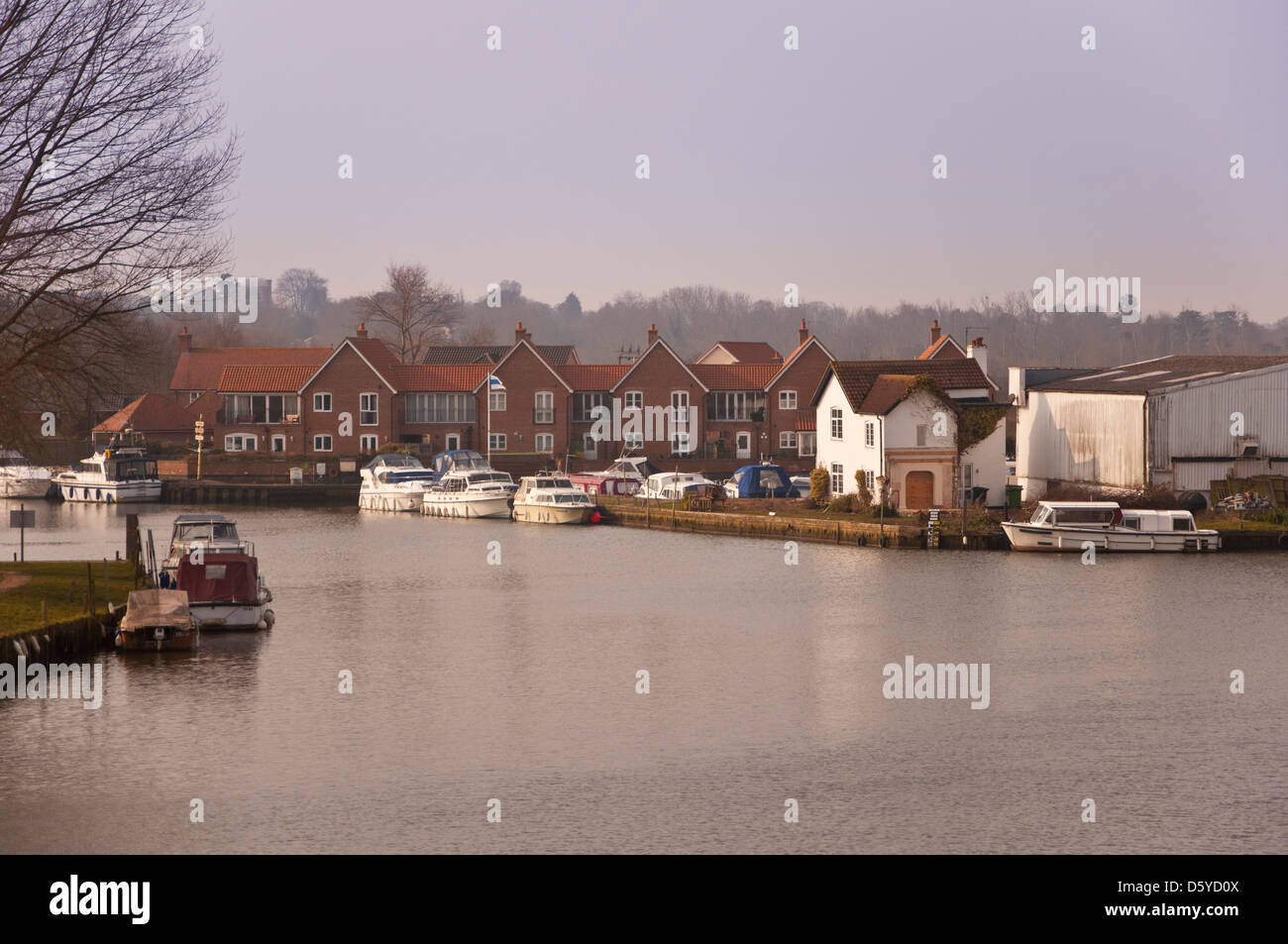 River Waveney Beccles Suffolk Stock Photo - Alamy