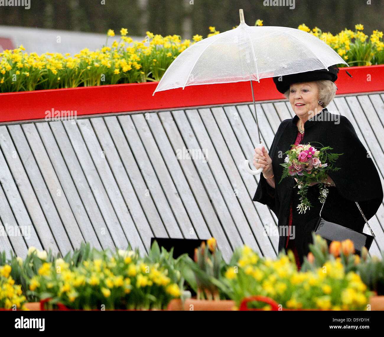 Dutch Queen Beatrix opens the Floriade 2012 in Venlo, The Netherlands ...