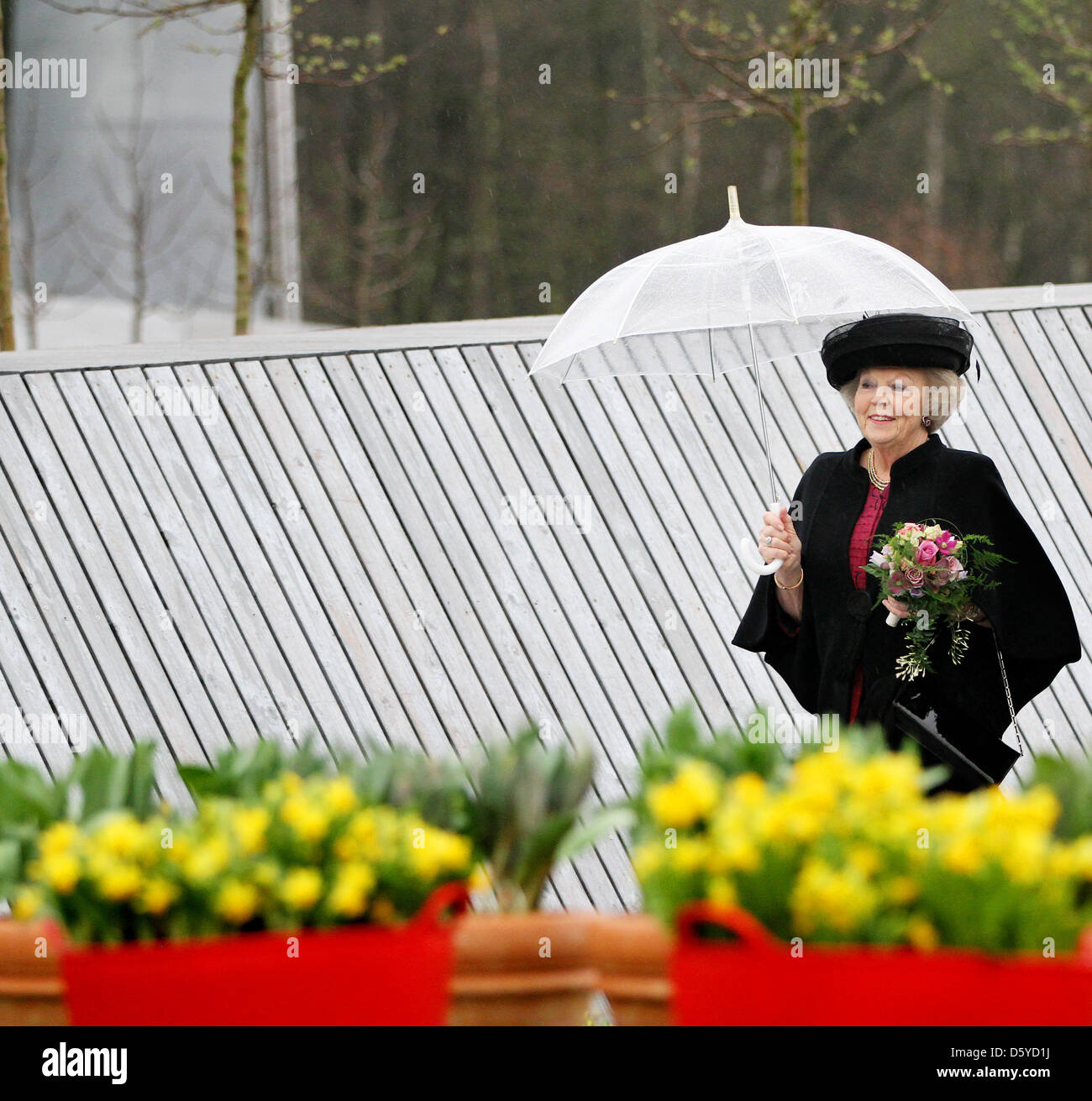 Dutch Queen Beatrix opens the Floriade 2012 in Venlo, The Netherlands ...