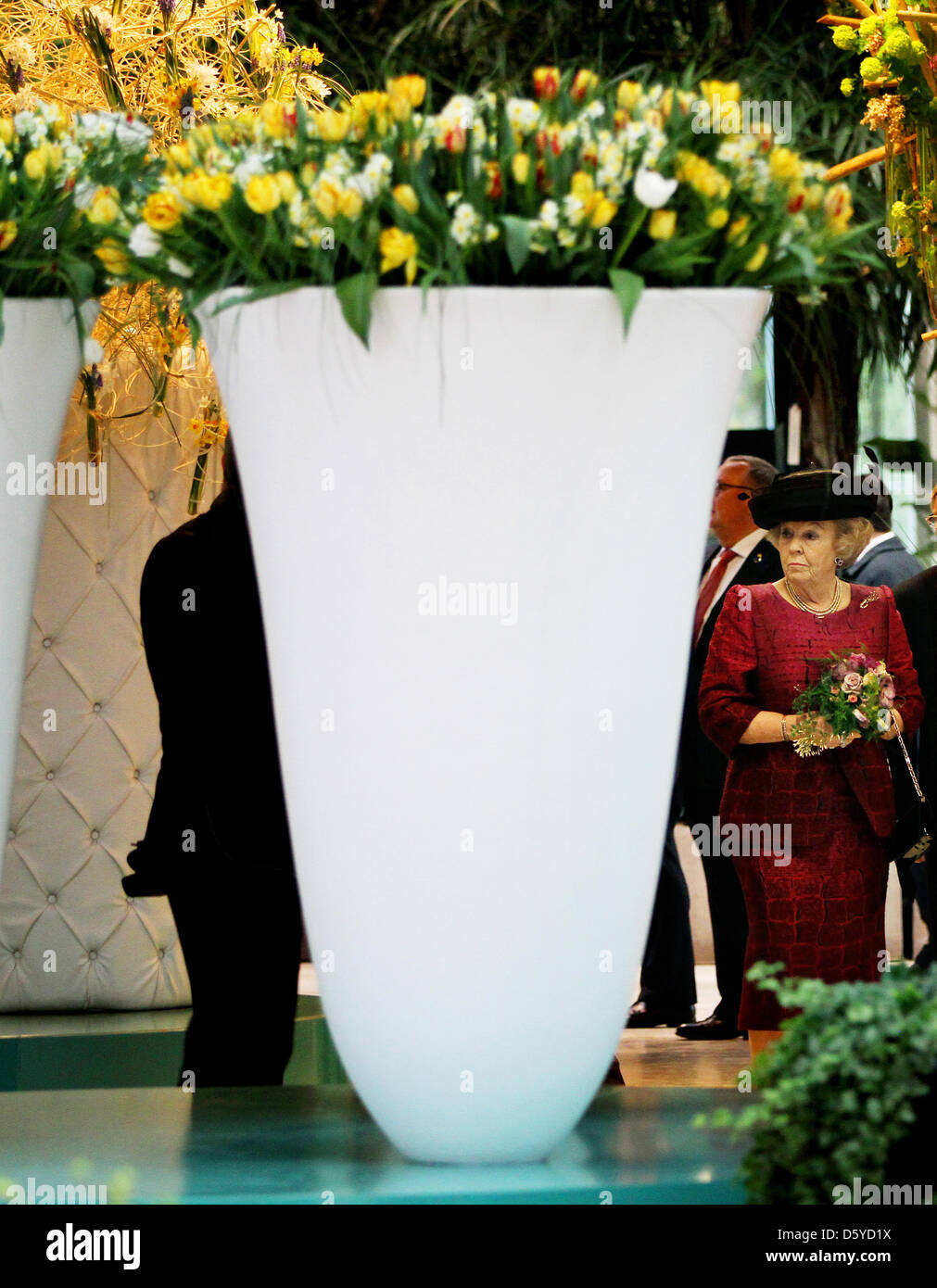 Dutch Queen Beatrix opens the Floriade 2012 in Venlo, The Netherlands ...