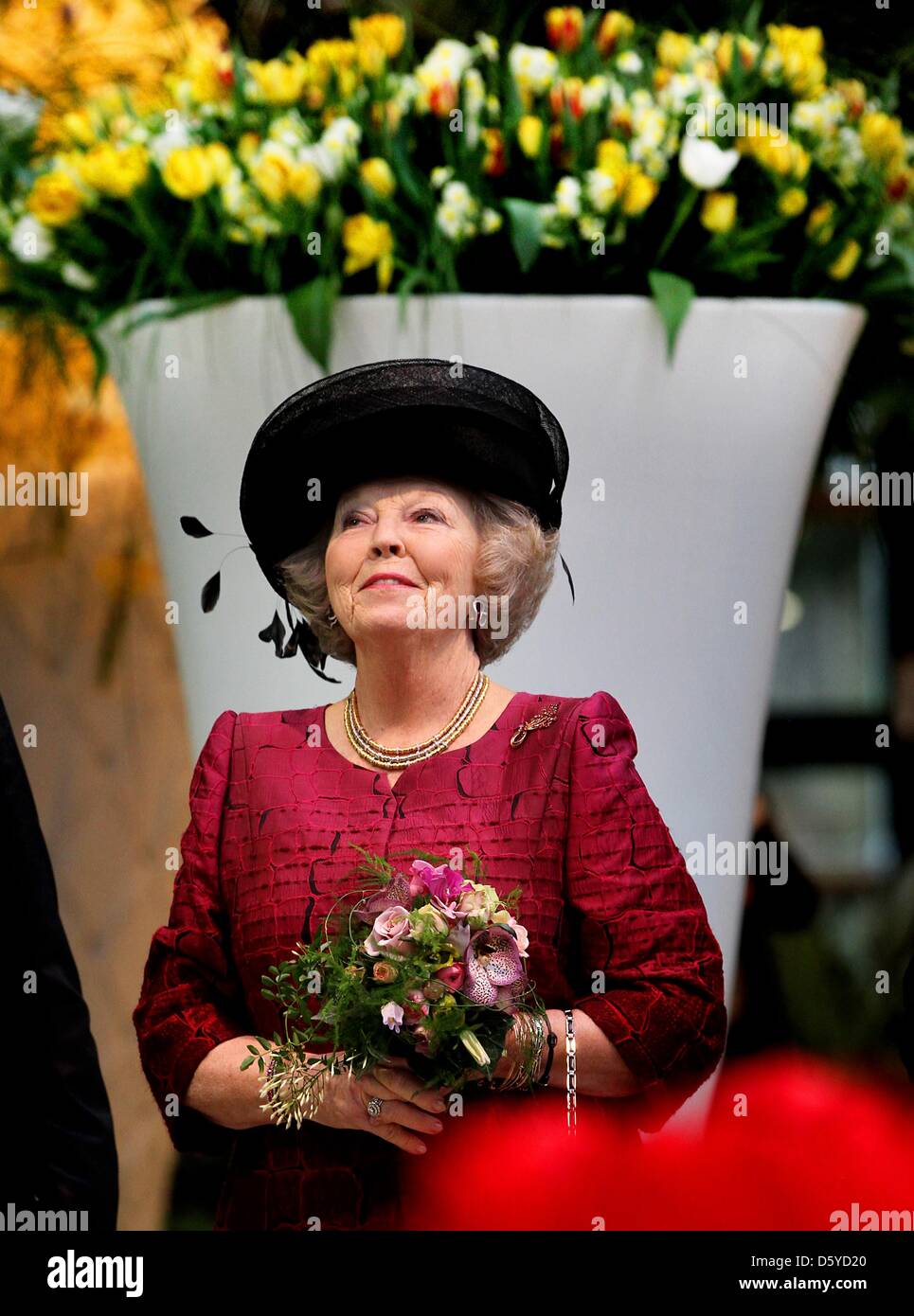 Dutch Queen Beatrix opens the Floriade 2012 in Venlo, The Netherlands ...