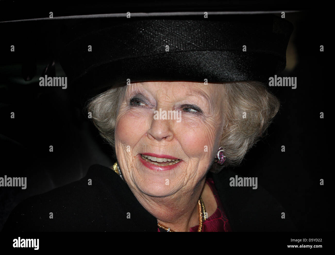 Dutch Queen Beatrix leaves after opening the Floriade 2012 in Venlo ...
