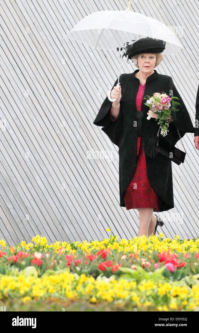Dutch Queen Beatrix opens the Floriade 2012 in Venlo, The Netherlands ...