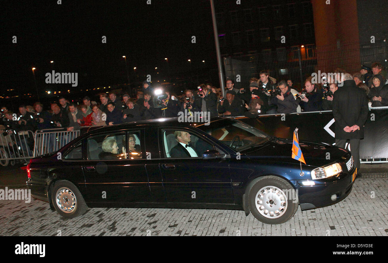Dutch Queen Beatrix arrives for the opening the new EYE Film Museum in ...
