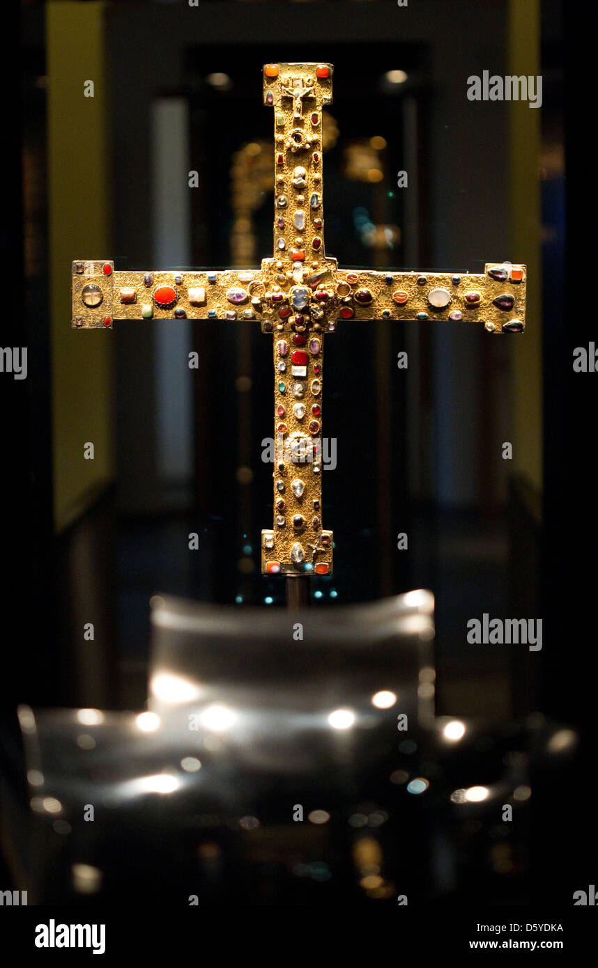 A cross from the 11th century is on display at the Diocesan Museum in ...
