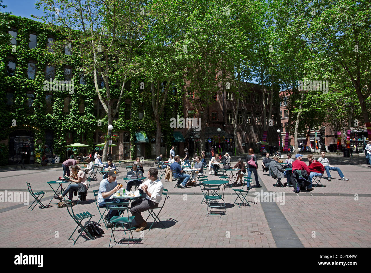 Pioneer square and seattle hi-res stock photography and images - Alamy