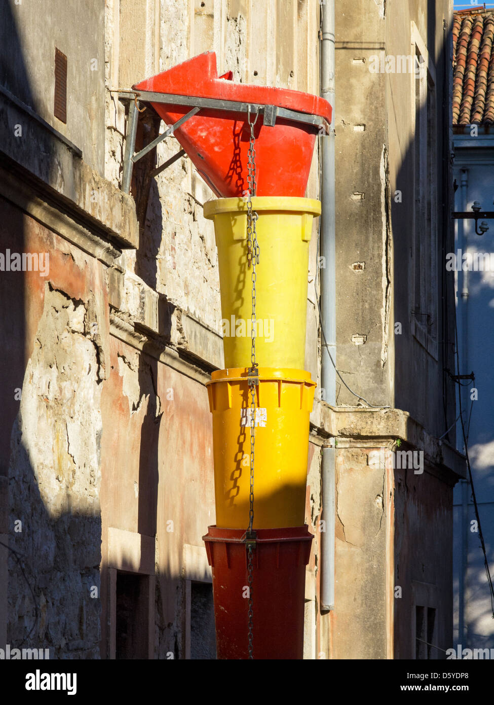 house renevation and trash elevator Stock Photo - Alamy