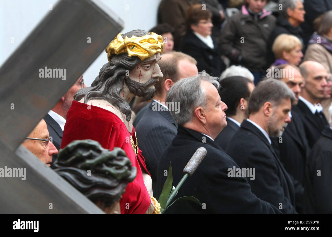 People attend the Good Friday Procession in Lohr am Main, Germany, 06 ...
