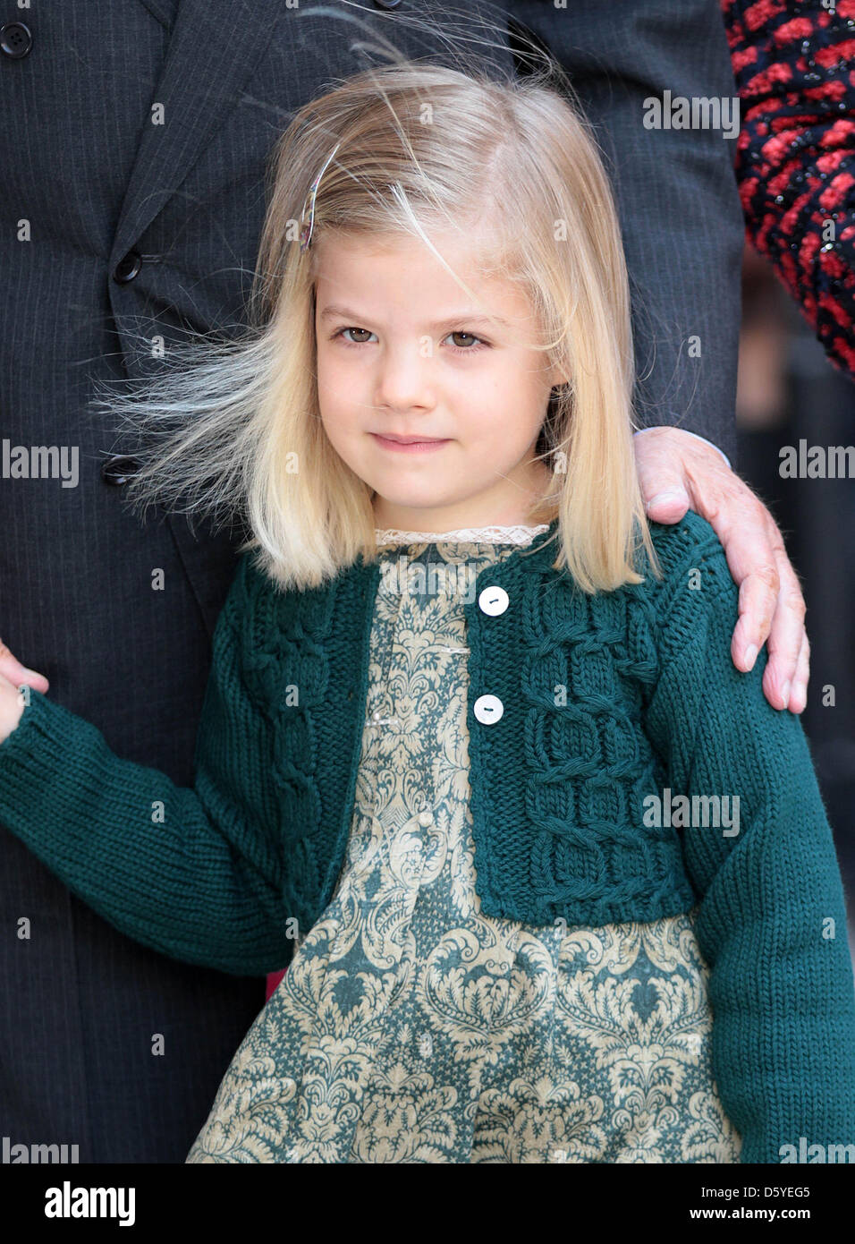Spanish Princess Sofia arrives at the Cathedral of Santa Maria of Palma ...