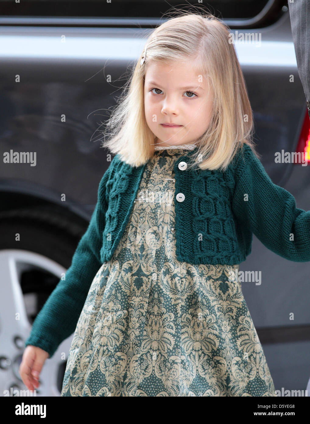 Spanish Princess Sofia arrives at the Cathedral of Santa Maria of Palma ...