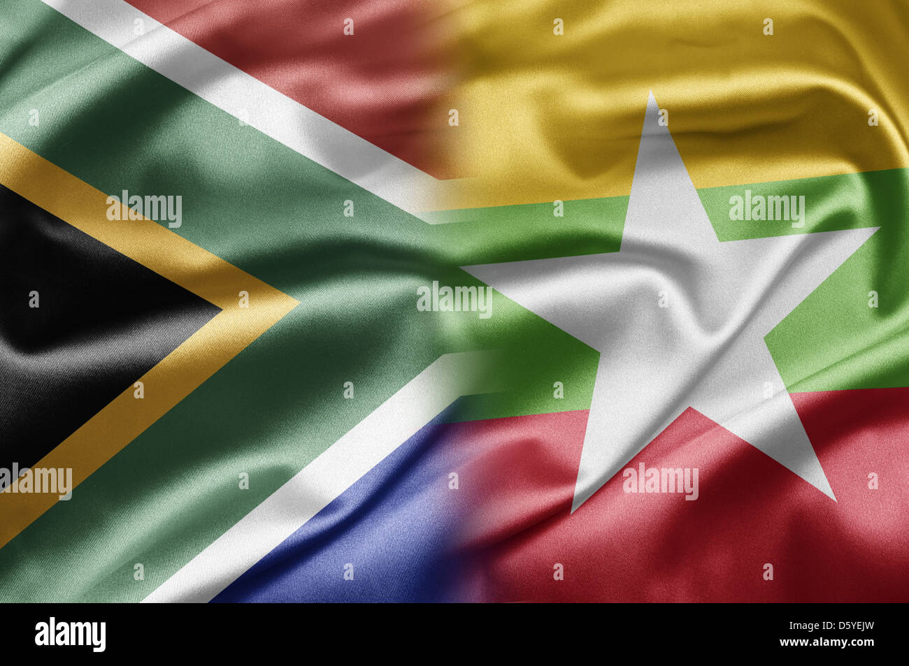 Myanmar south africa flag hi-res stock photography and images - Alamy