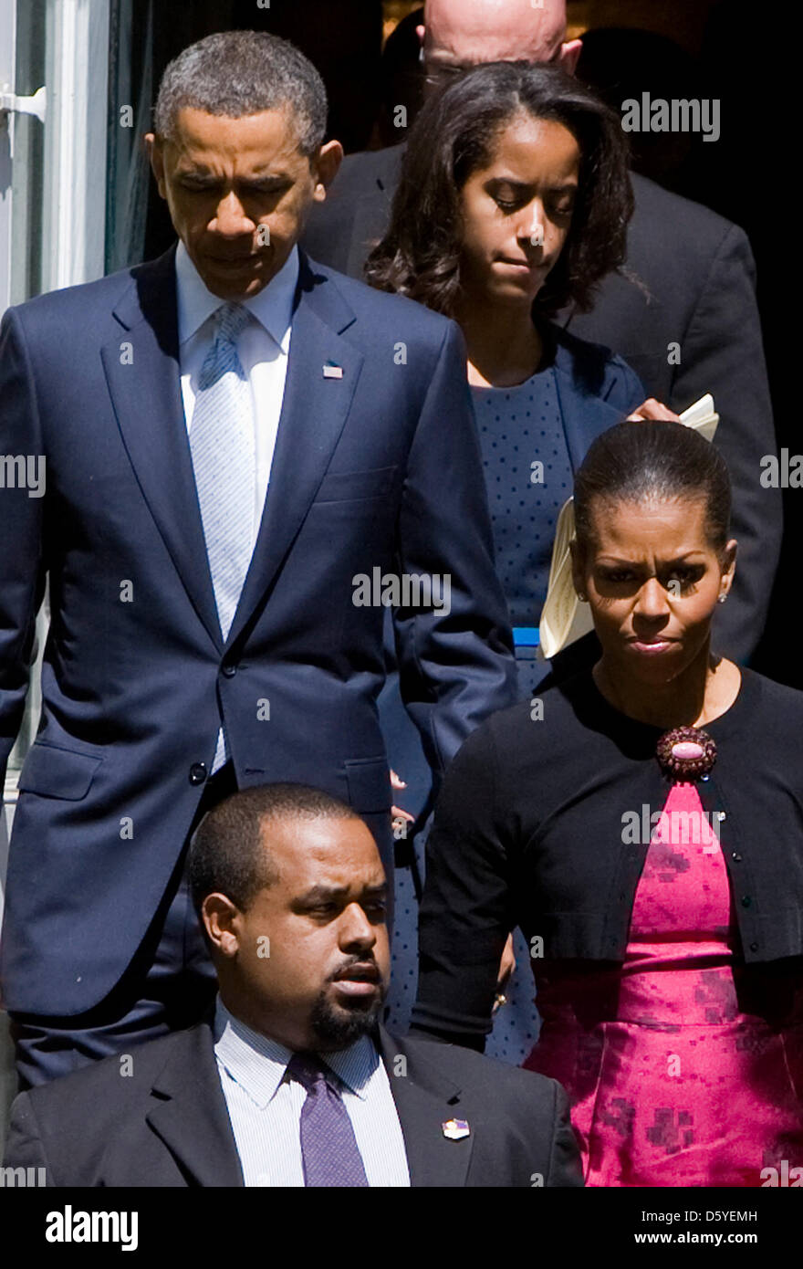 United States President Barack Obama, First Lady Michelle Obama and ...