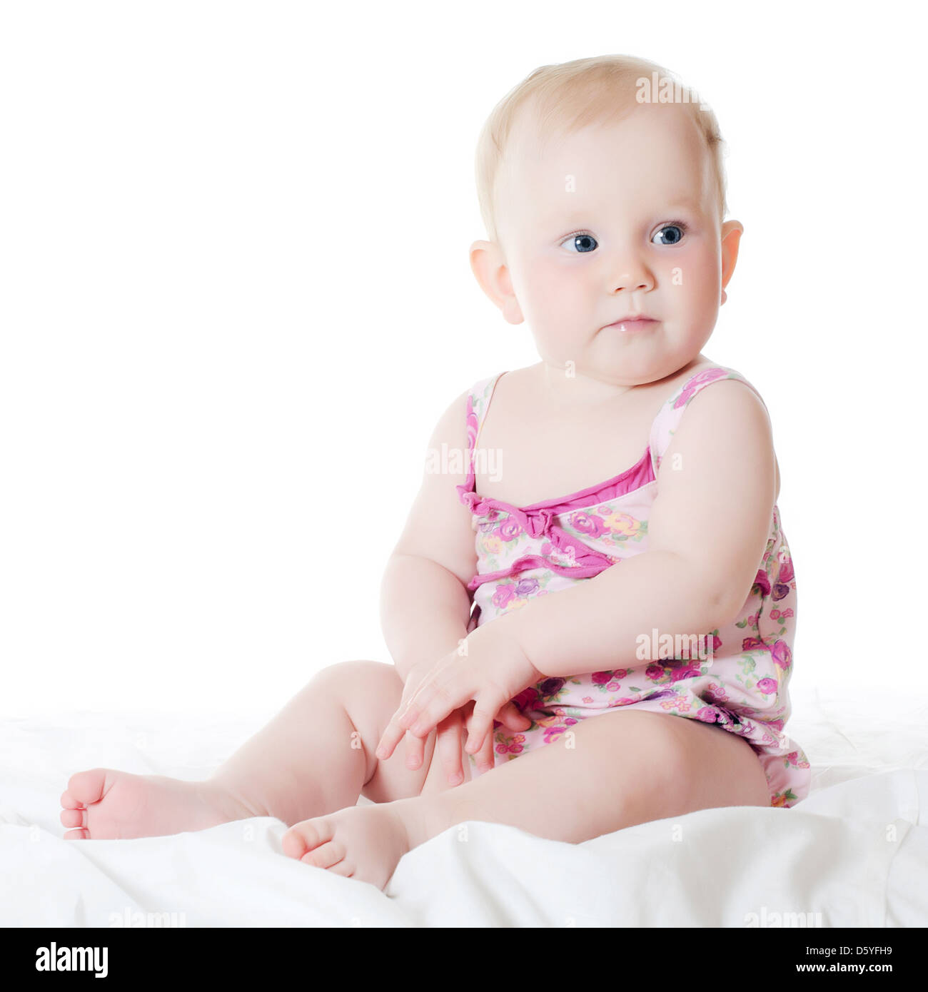 The small baby isolated on white Stock Photo - Alamy