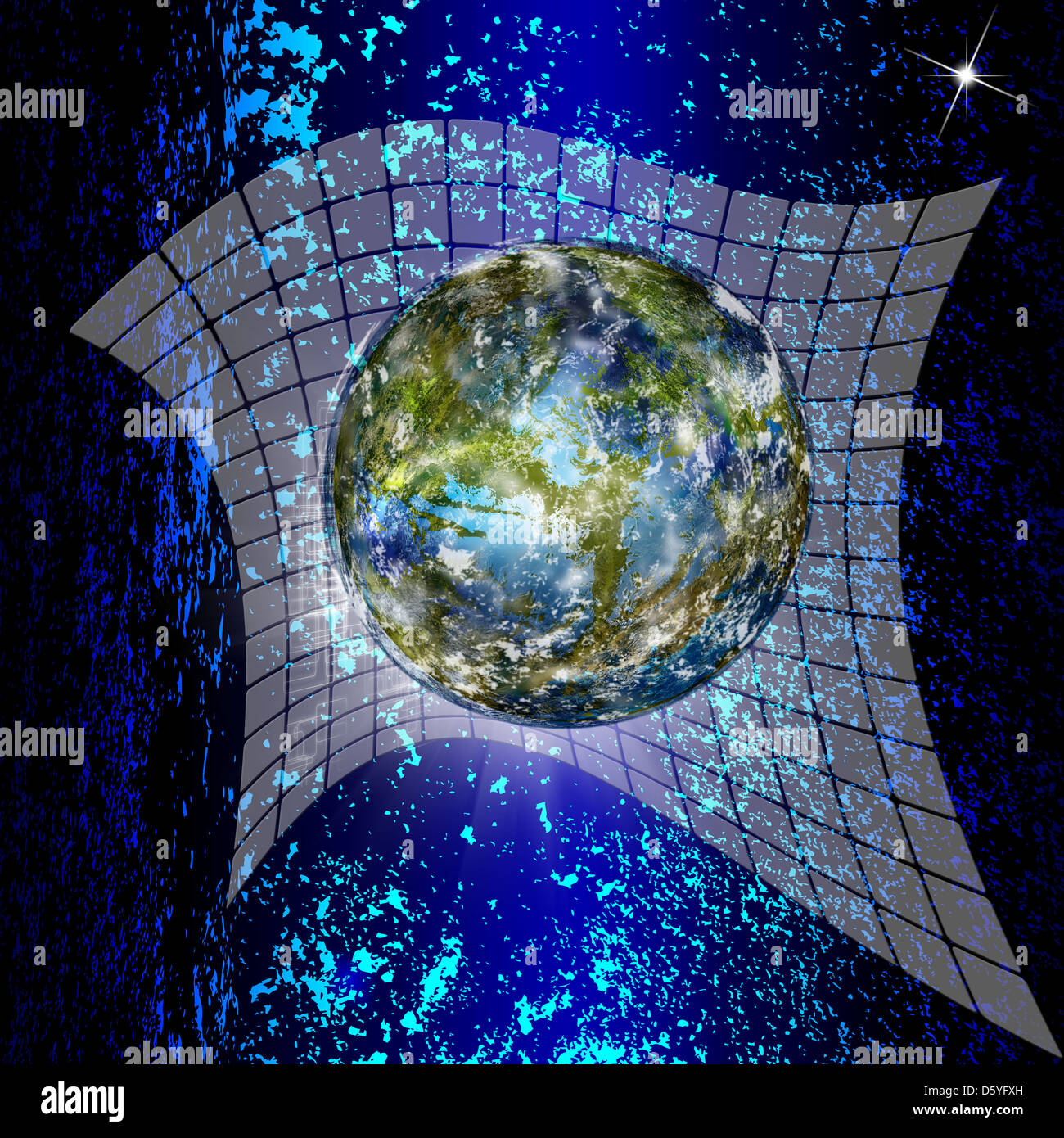 The newest Internet technologies in the field of space research Stock ...