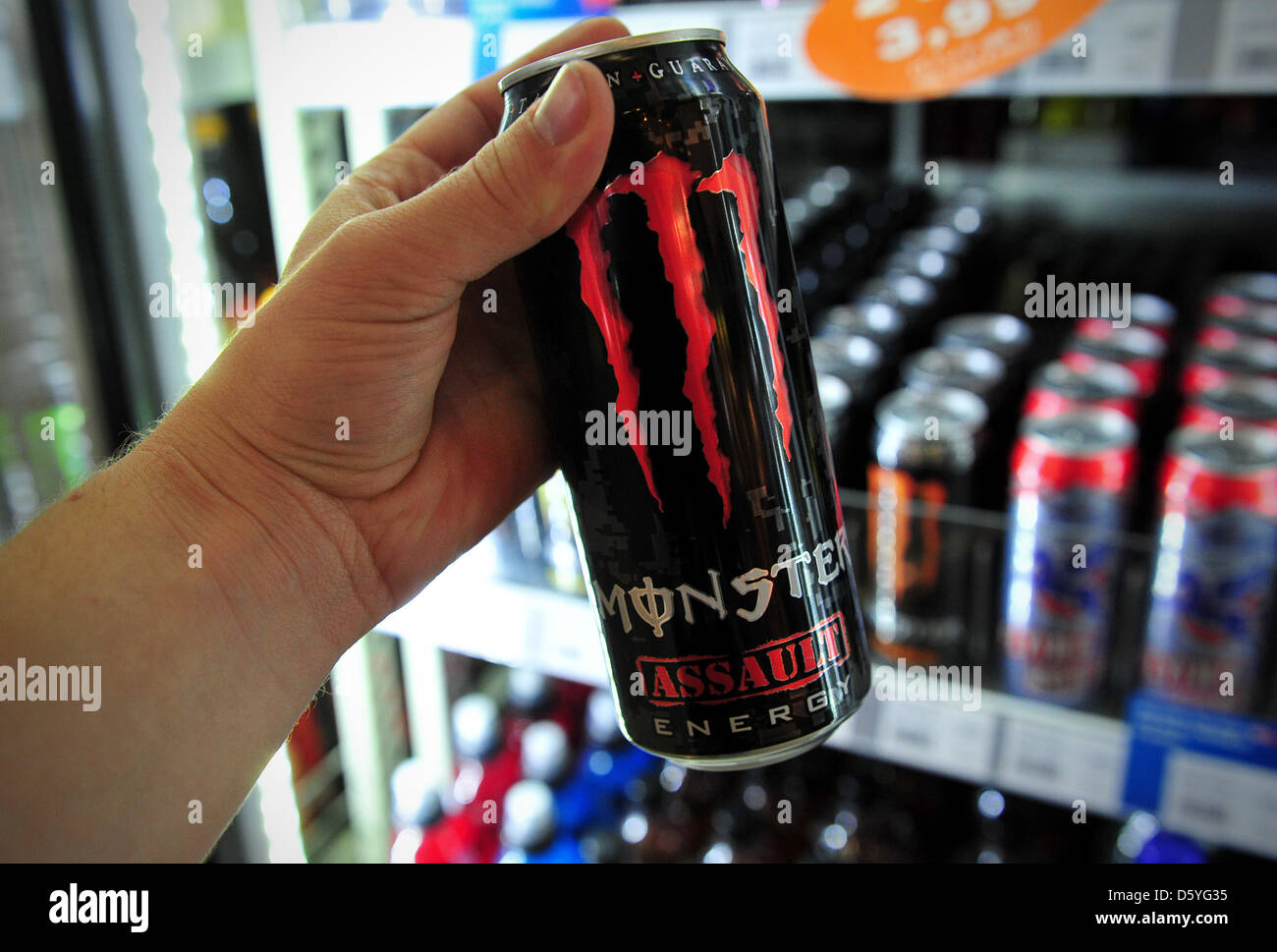 ILLUSTRATION - An illustrated picture shows a man taking a can of the ...