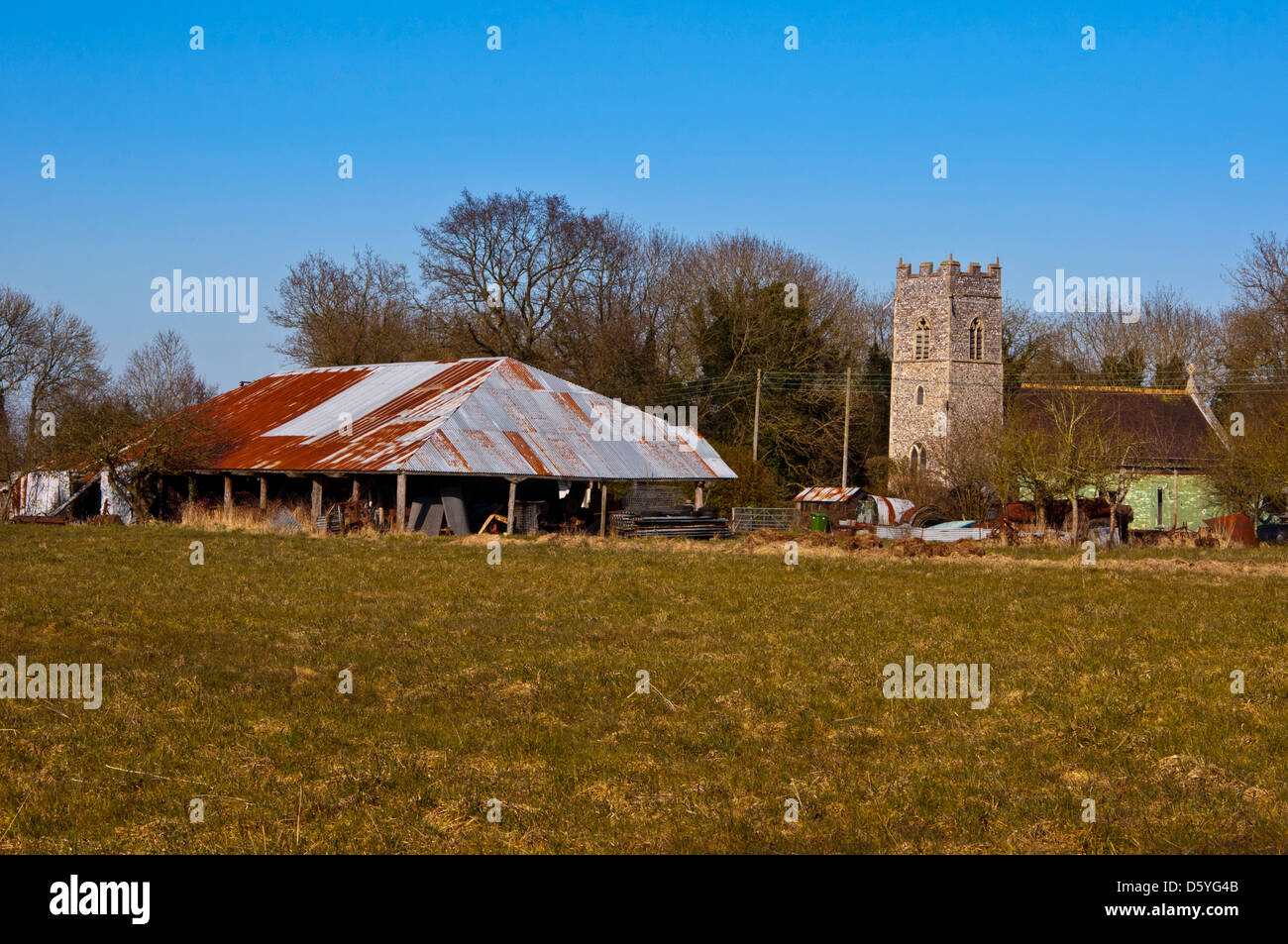 Norfolk church farm hi-res stock photography and images - Alamy