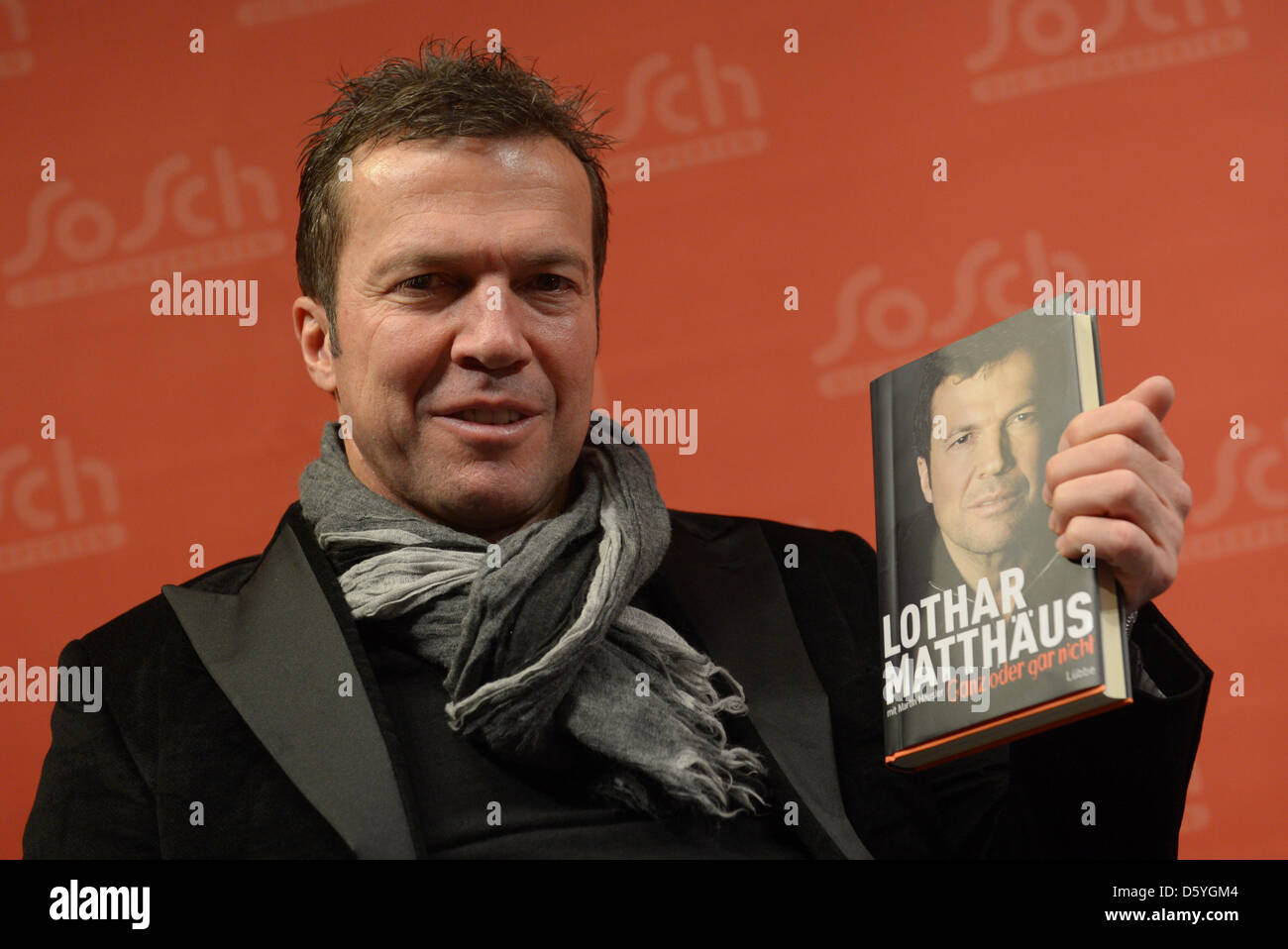 Former German national soccer player Lothar Matthaeus presents his ...