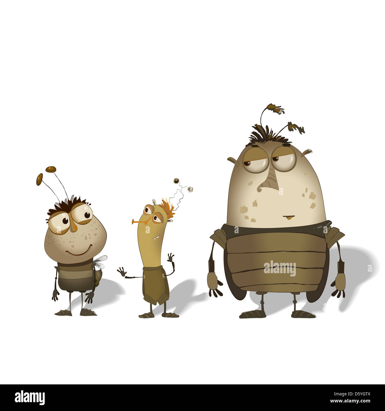 Hairy cartoon character Cut Out Stock Images & Pictures - Alamy