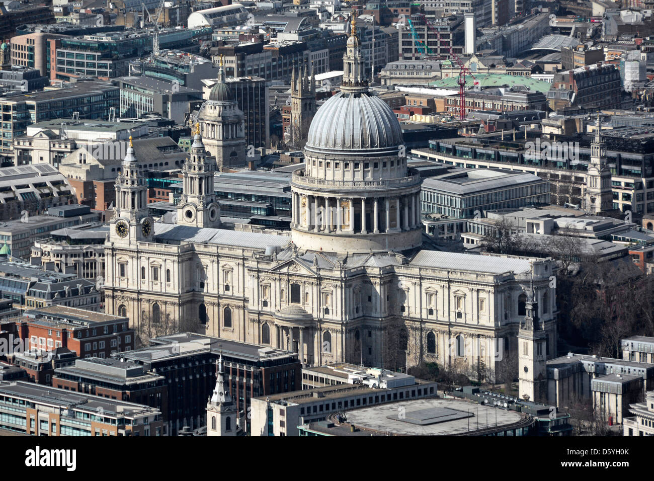 Aerial view st pauls cathedral hi-res stock photography and images - Alamy