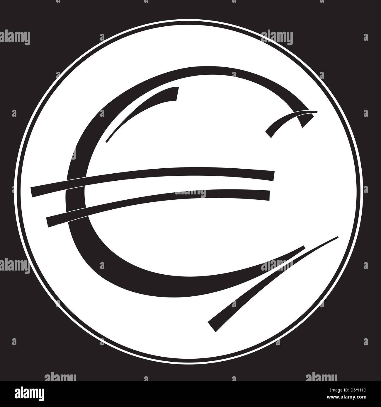 euro icon vector illustration Stock Photo - Alamy