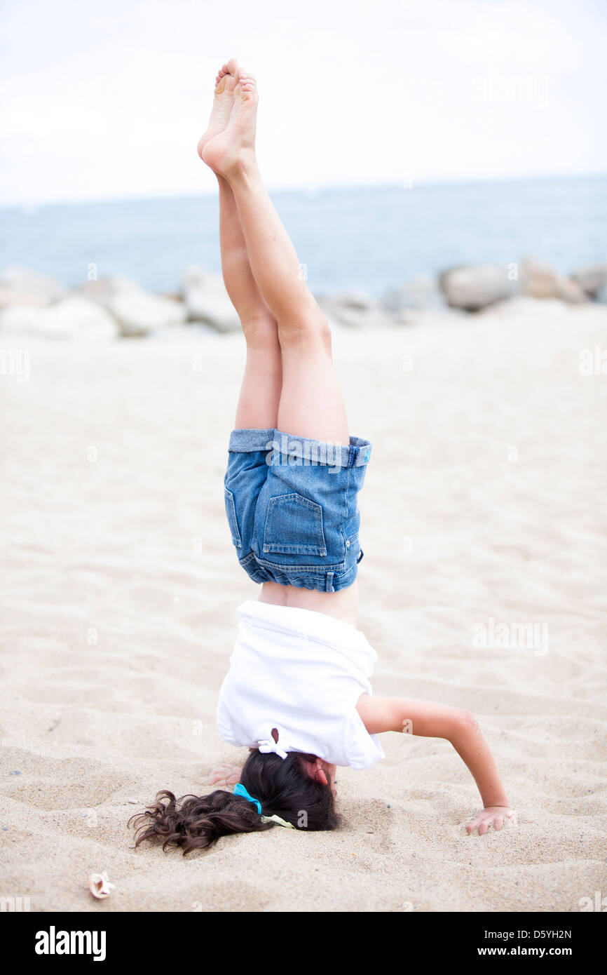 Headstand Kid High Resolution Stock Photography and Images - Alamy
